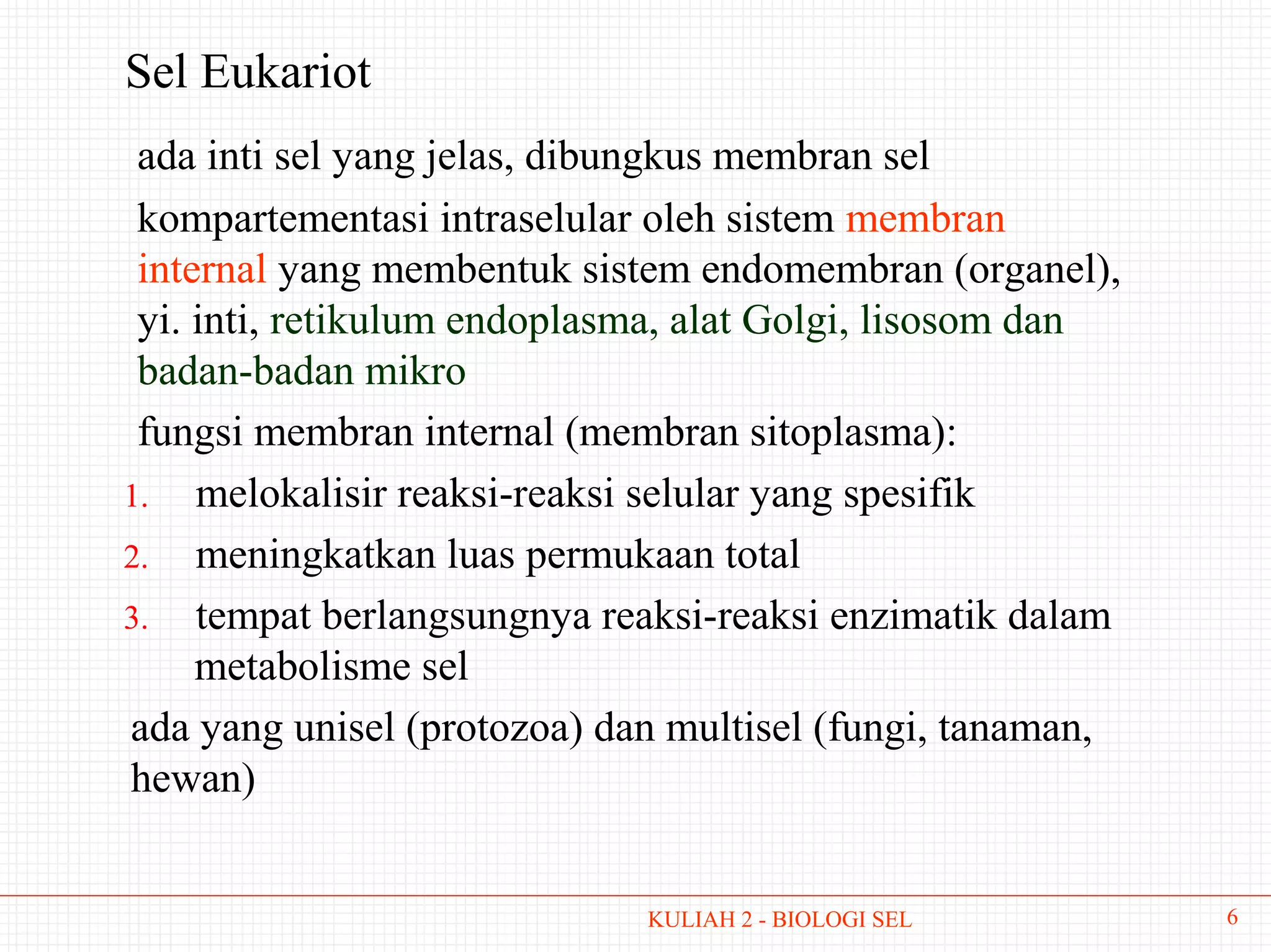 Struktur sel | PPT