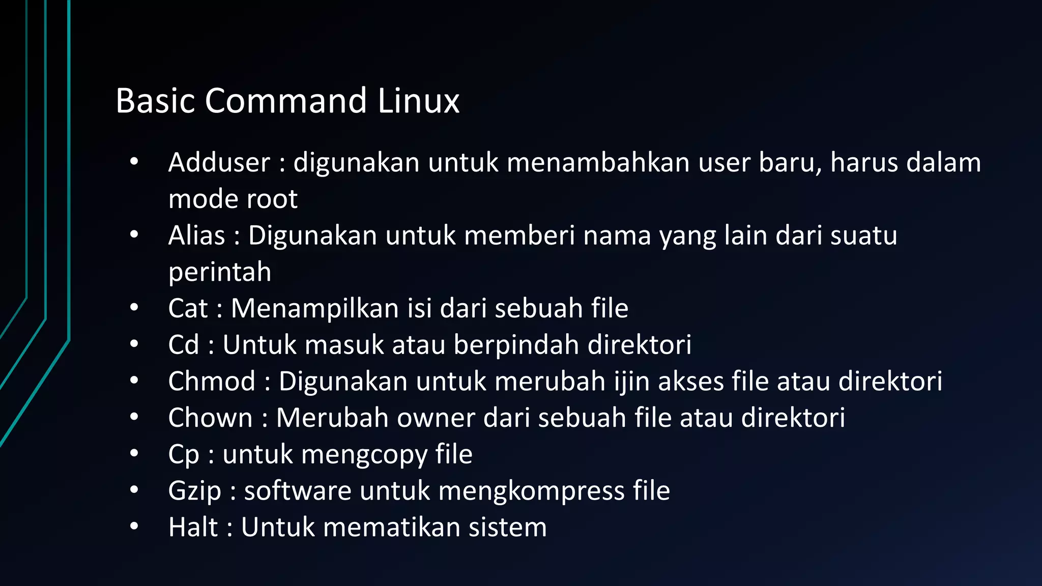 Struktur so dan basic command linux | PPTX
