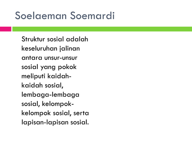Struktur Sosial Sosiologi Xi Ips Ppt 
