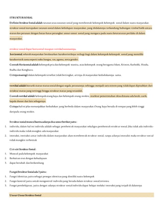 Struktur sosial | PDF