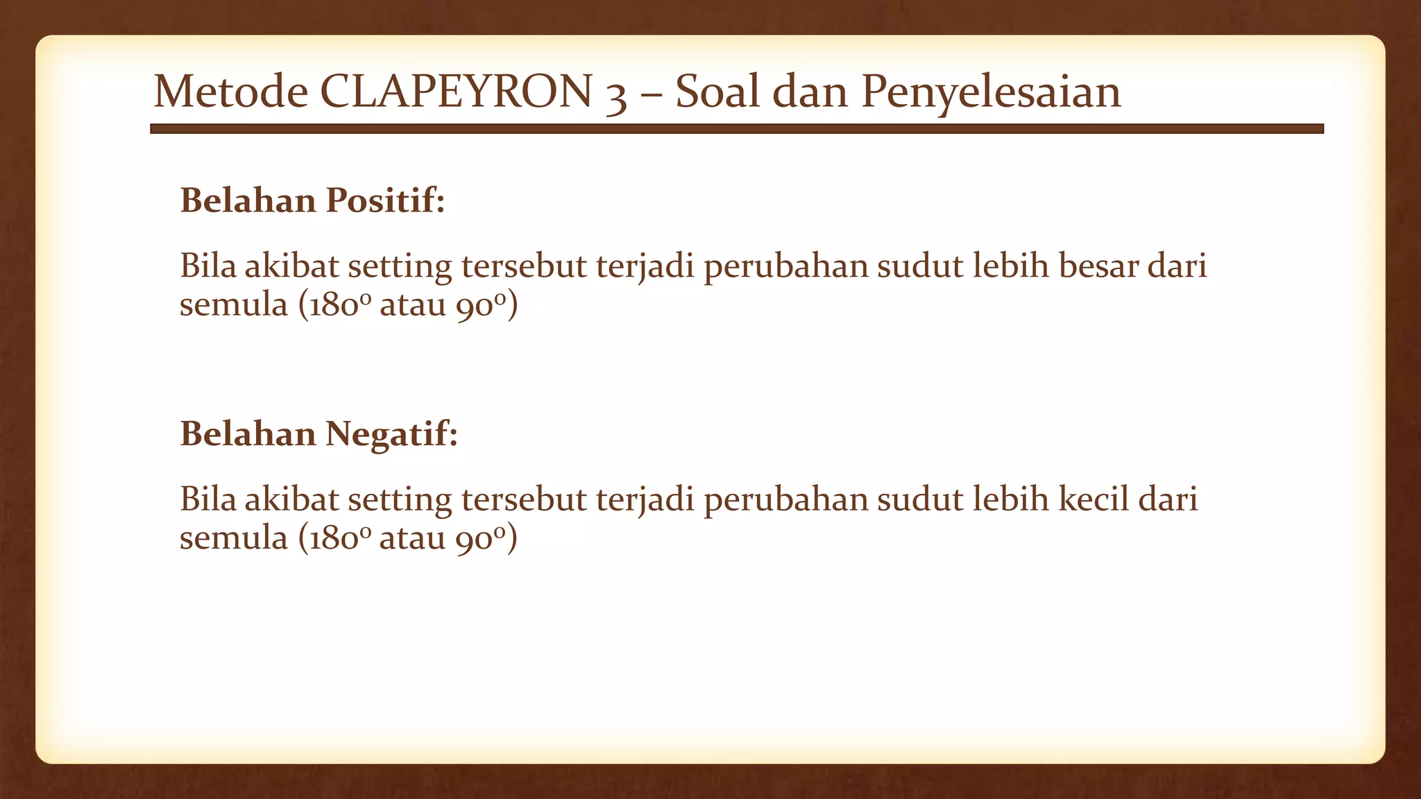 struktur statis tak tentu metode clapetron-continuous beam dengan ...