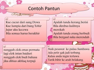 Struktur teks pantun | PPTX