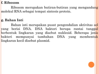 Struktur tubuh bakteri | PPTX