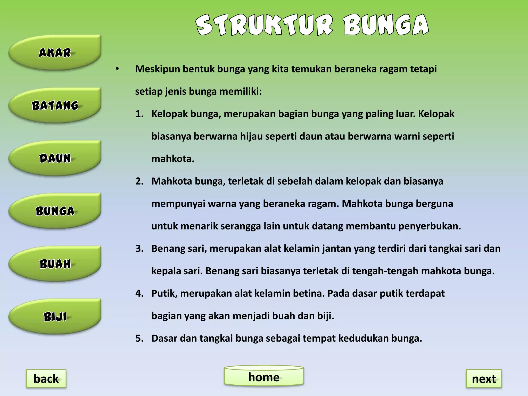 Struktur tumbuhan | PPTX