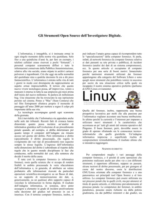 Gli Strumenti Open Source dell'Investigatore Digitale | PDF