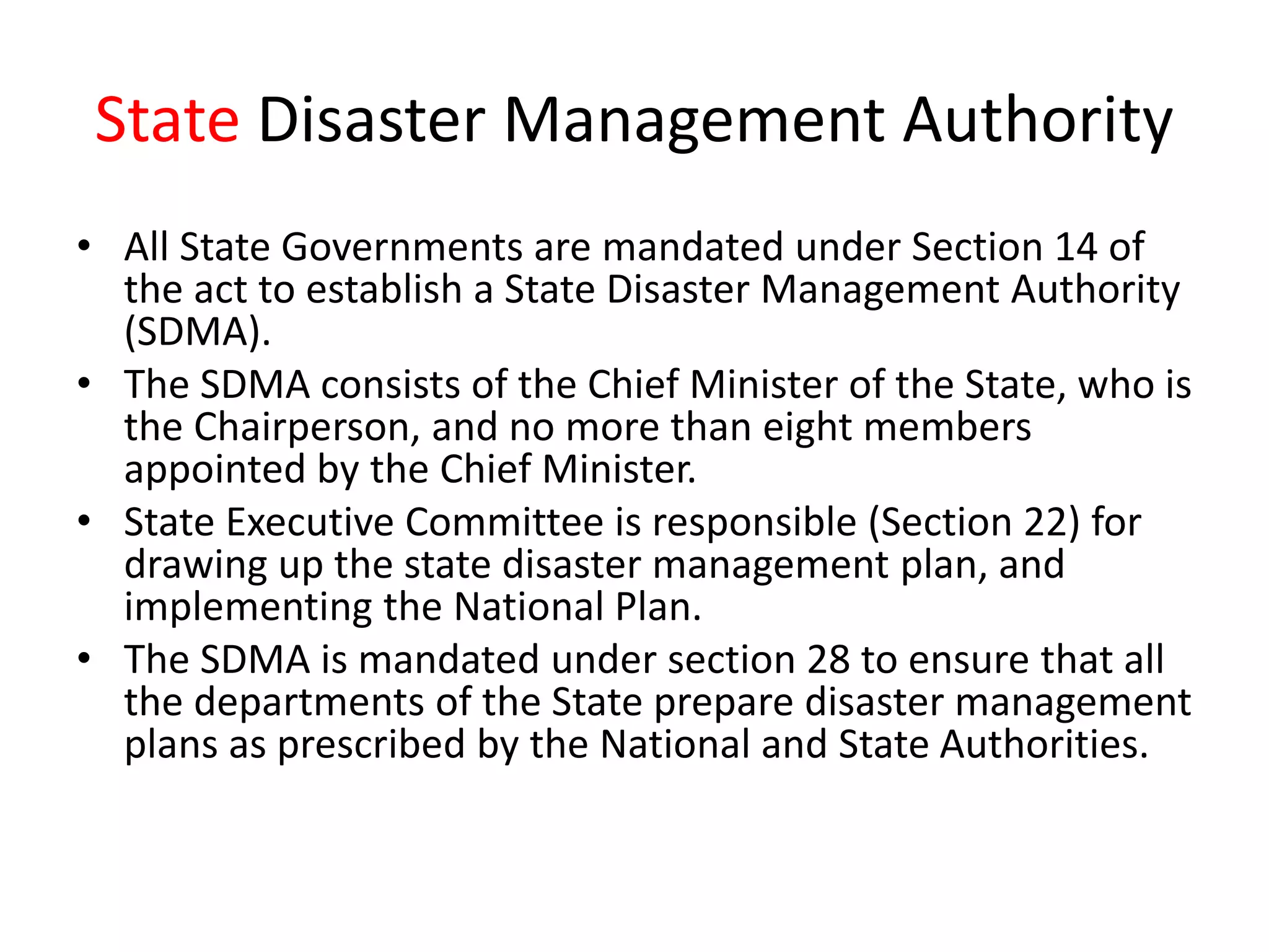 Strusture of disaster management in india | PPTX