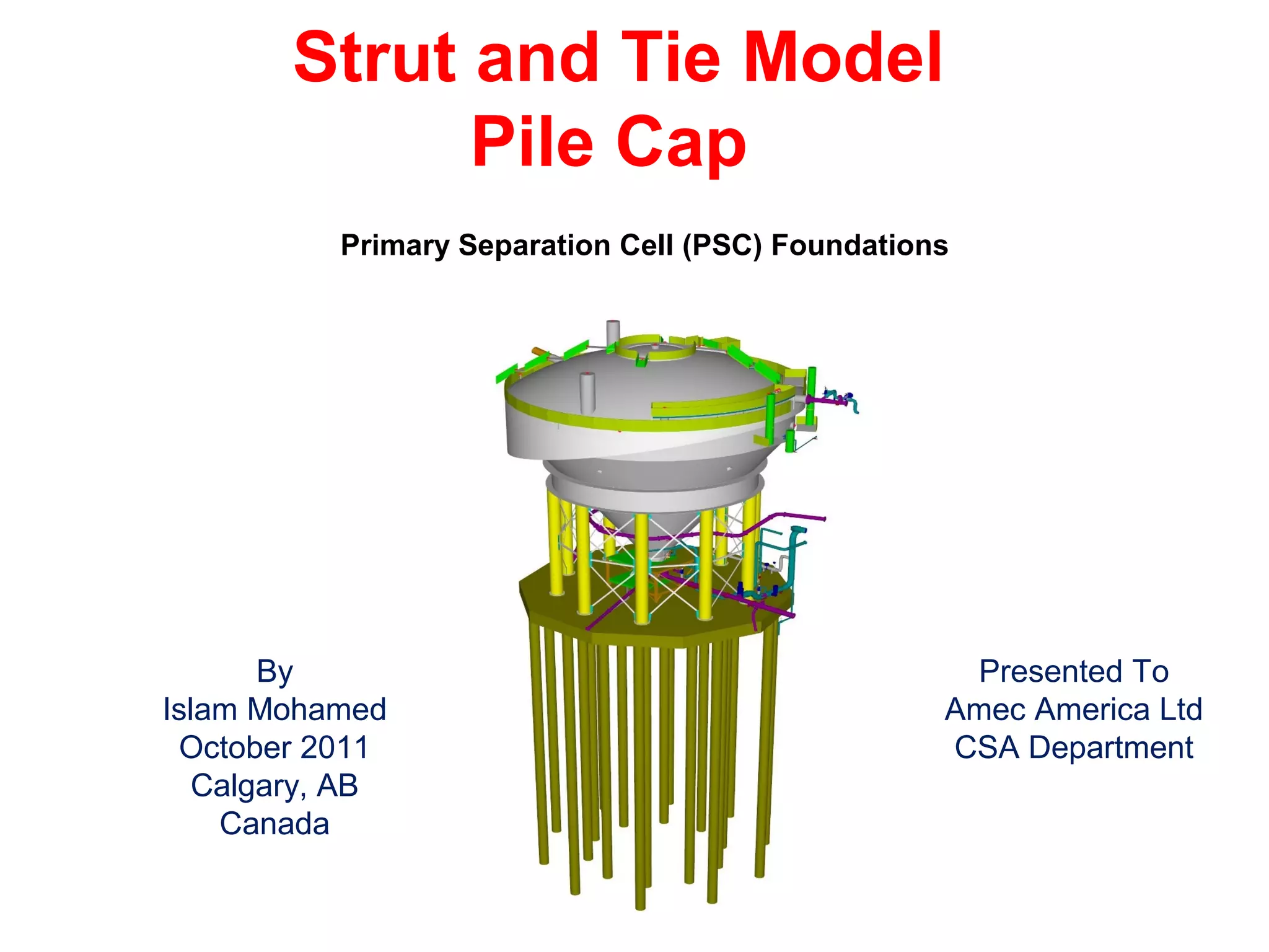 Strut and Tie Model for Pile Cap | PPT