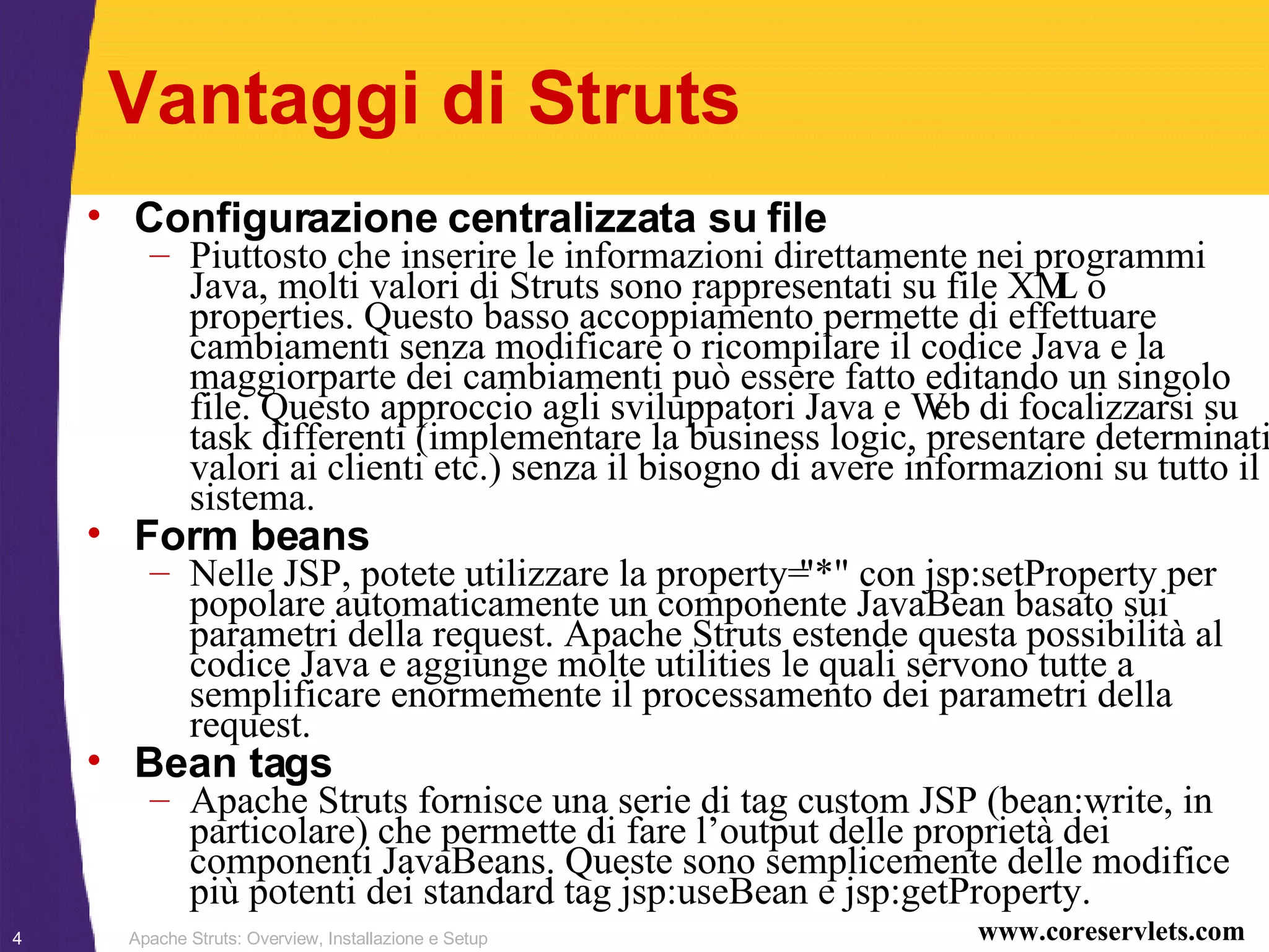 Struts - Overview, Installazione e Setup | PPT