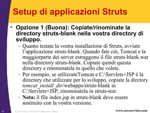Struts - Overview, Installazione e Setup | PPT