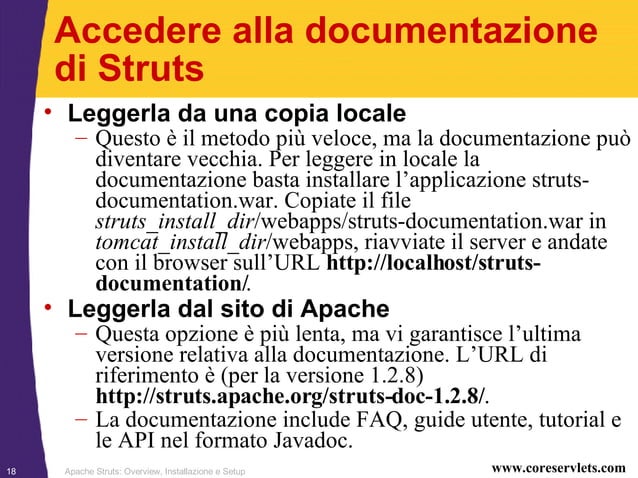 Struts - Overview, Installazione e Setup | PPT