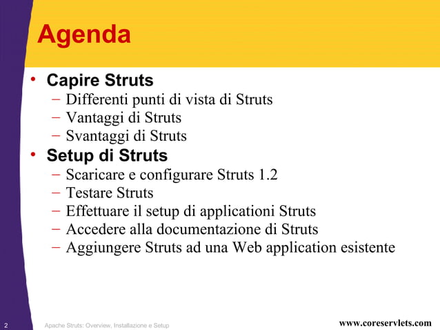 Struts - Overview, Installazione e Setup | PPT