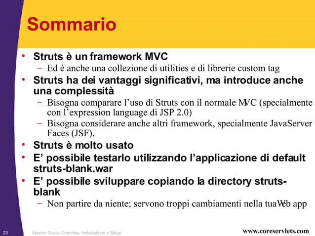 Struts - Overview, Installazione e Setup | PPT