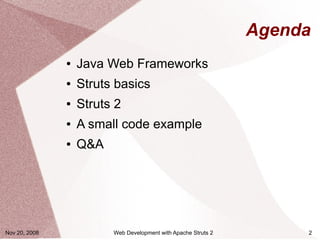 Web Development with Apache Struts 2 | PDF | Web Development | Internet