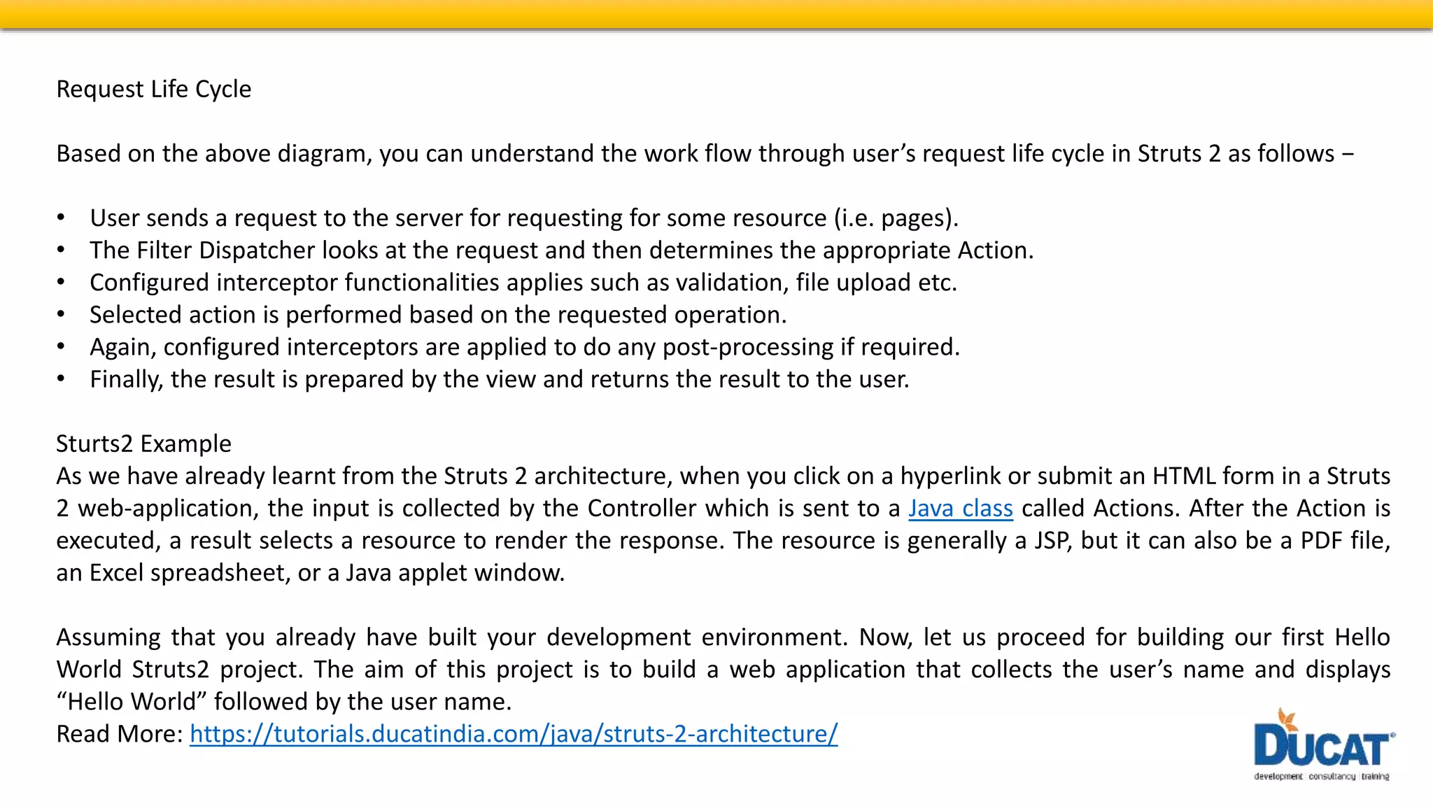 Struts 2 – Architecture | PPTX