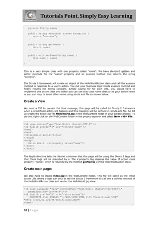 Struts2 tutorial | PDF