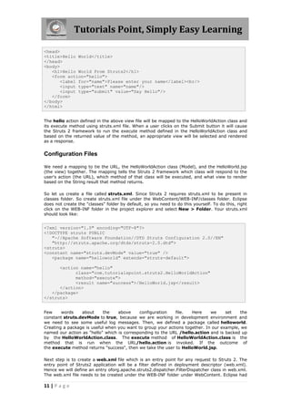 Struts2 tutorial | PDF