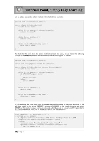 Struts2 tutorial | PDF