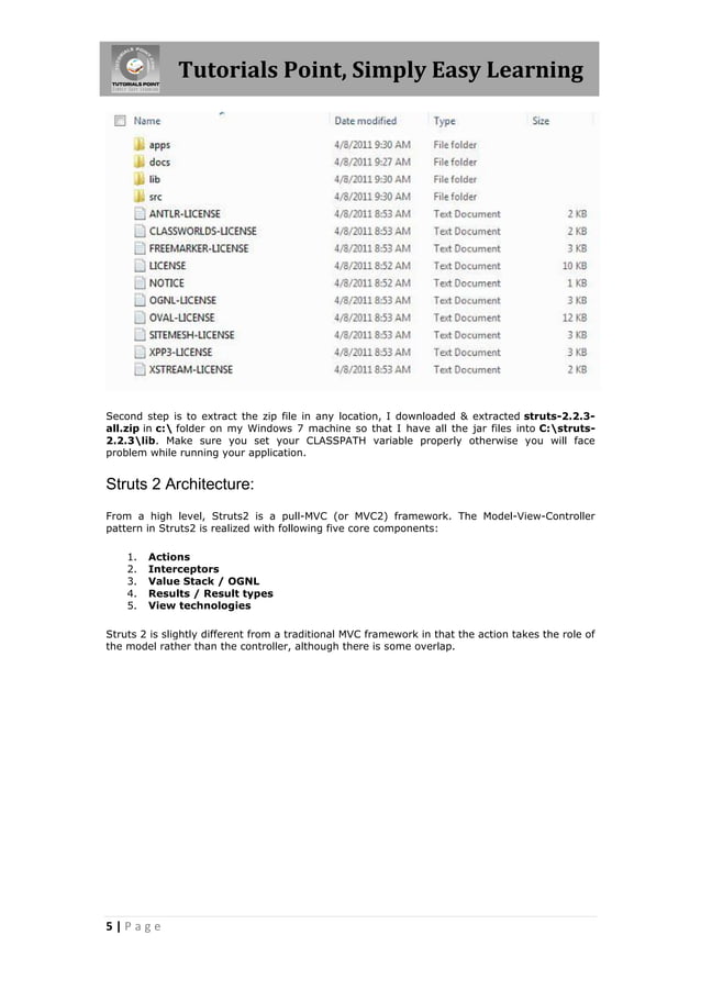 Struts2 tutorial | PDF