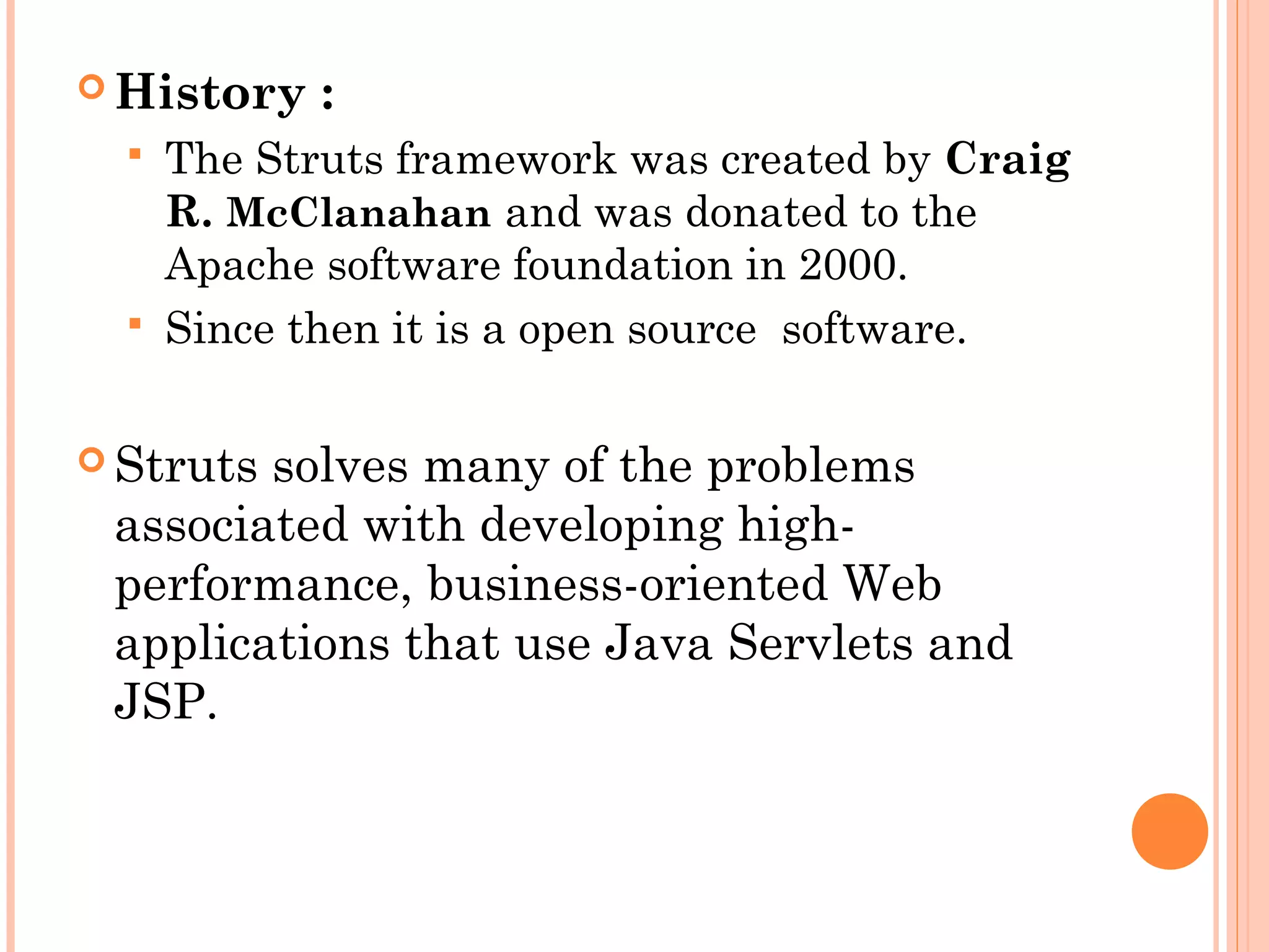 Struts(mrsurwar) ppt | PPT | Web Design and HTML | Internet