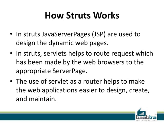 Struts framework | PPT