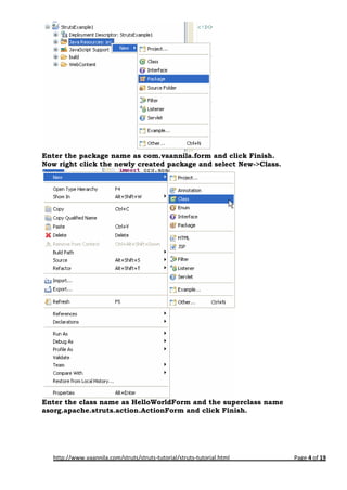 Struts tutorial | PDF