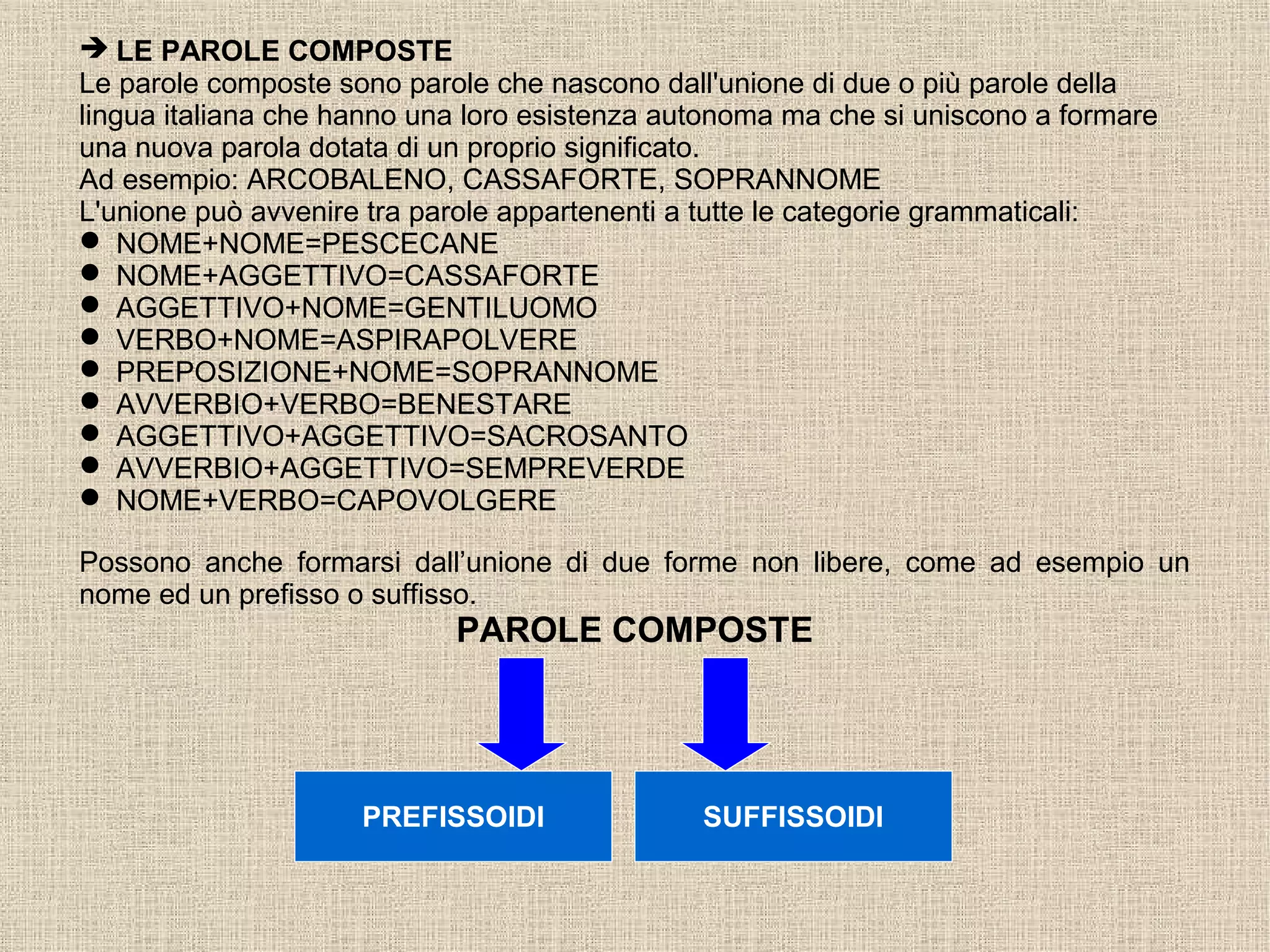 Struttura e-formazione-delle-parole | PPT