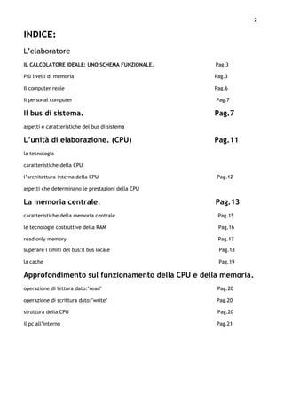Struttura dell'elaboratore (sample) | DOCX | Data Storage and ...