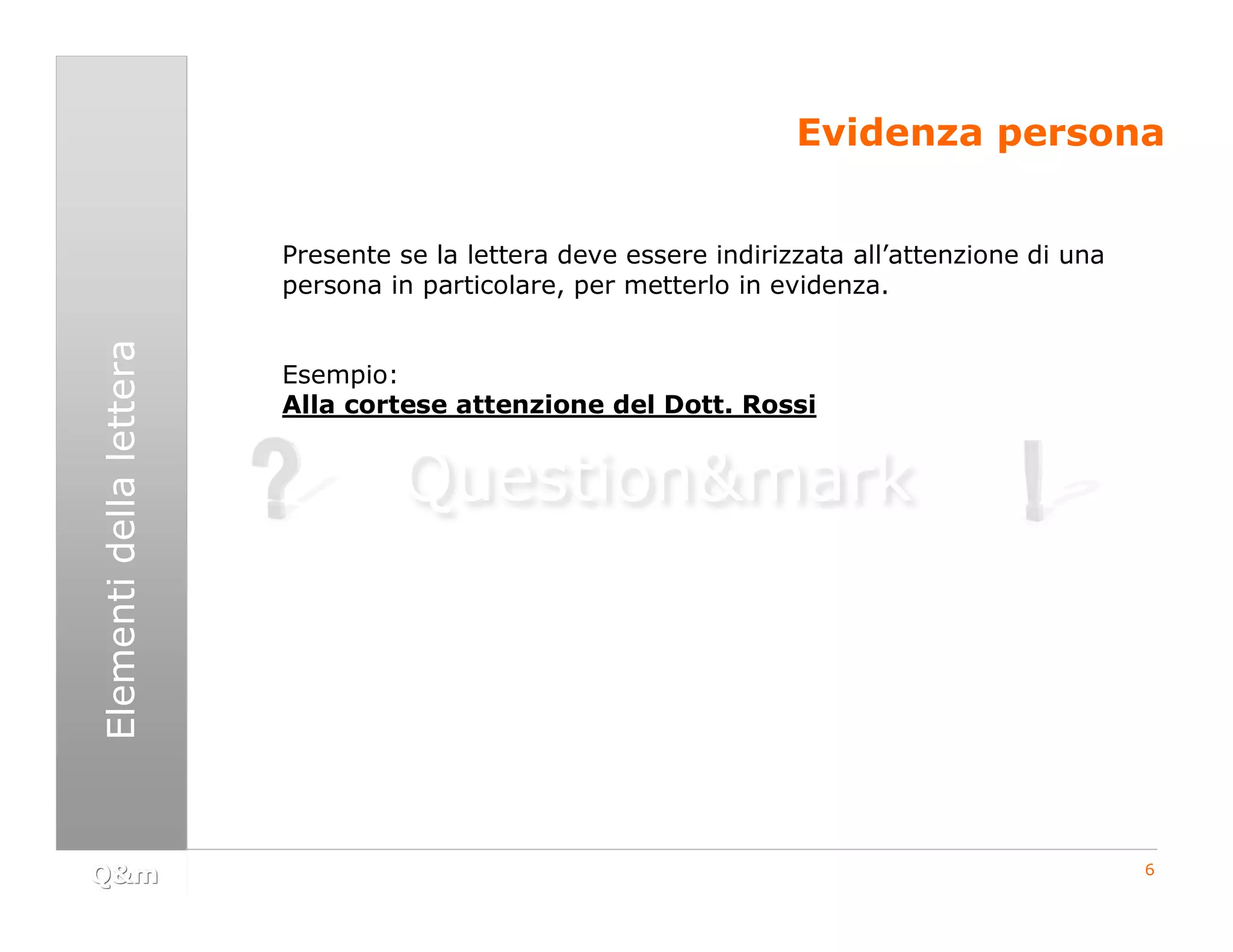 Struttura di una lettera commerciale-Silvia Belli-Question&mark | PDF