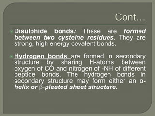 Strutural organisation of proteins | PPTX