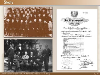 Albert Einstein a speciální teorie relativity | PDF