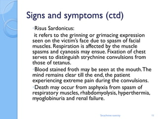 Strychinine poisoning (Nux vomica) / spinal poison | PDF