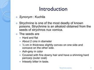 Strychinine poisoning (Nux vomica) / spinal poison | PDF