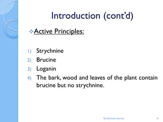 Strychinine poisoning (Nux vomica) / spinal poison | PDF