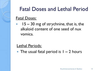 Strychinine poisoning (Nux vomica) / Rodenticide/ tetanus/ spinal ...