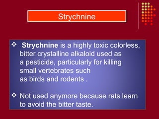 Strychnine | PPT