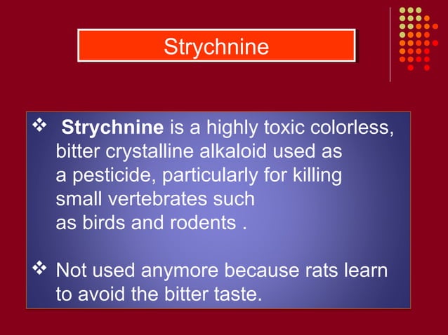 Strychnine | PPT