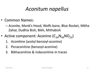Strychnine nux vomica | PPTX