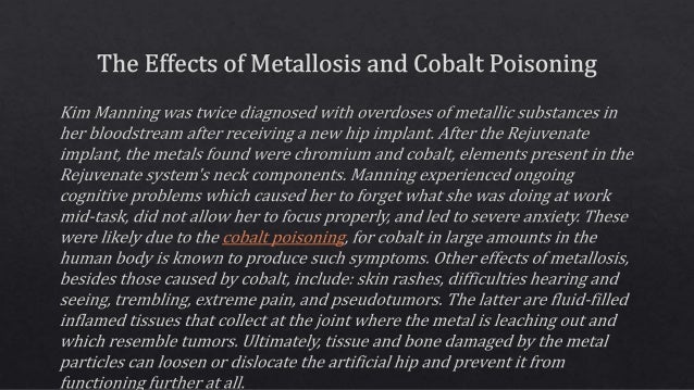 Rejuvenate Hip Implants and Metallosis