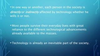 When Technology and Humanity Cross | PPTX