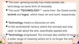 STS WHEN TECHNOLOGY AND HUMANITY CROSS Ed | PPTX