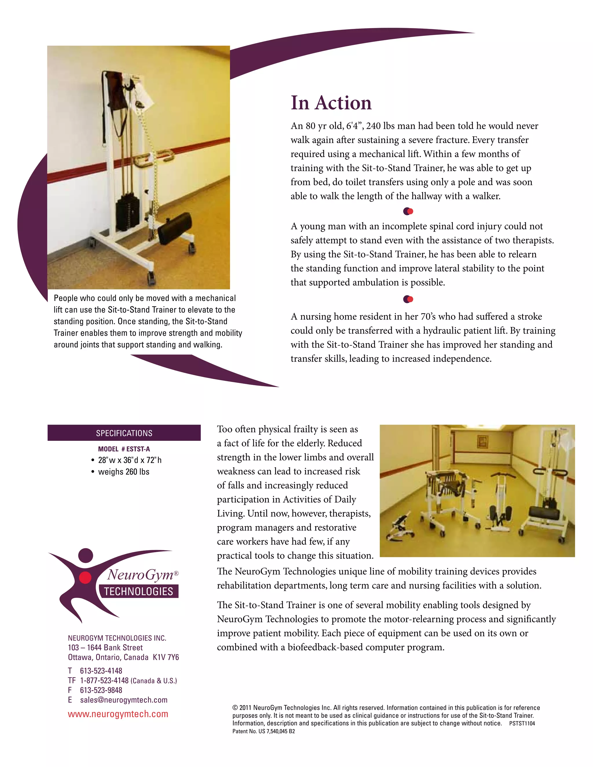 Sit-to-Stand Trainer english | PDF