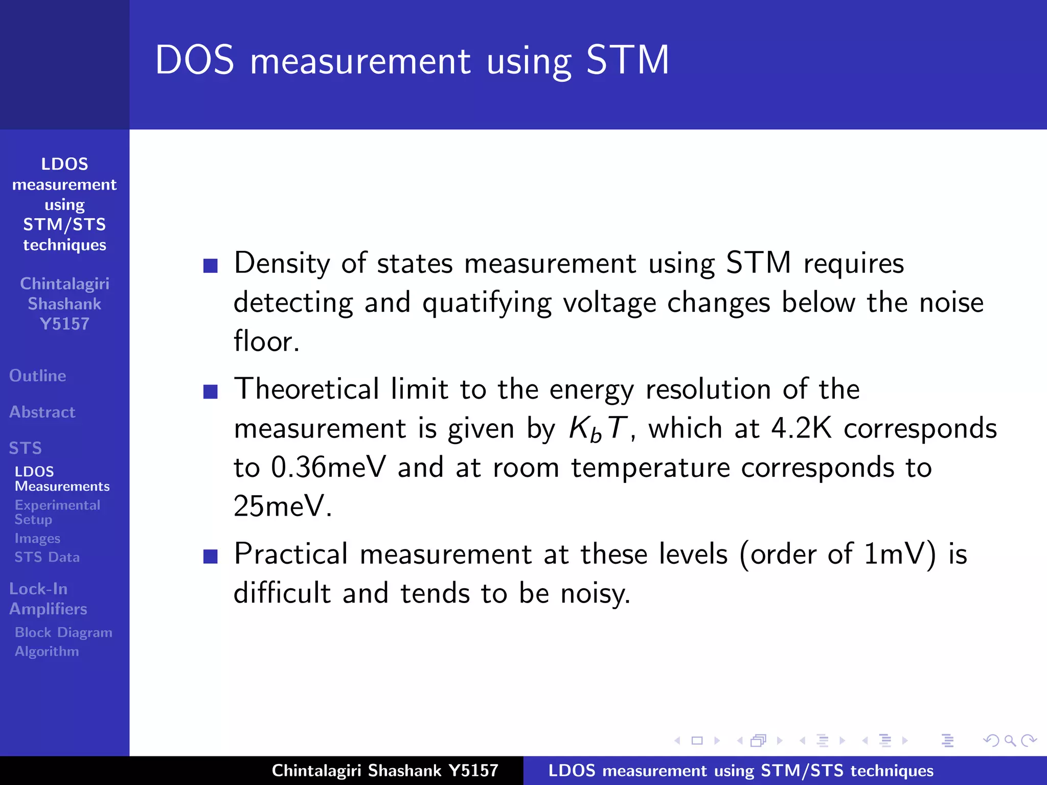 Presentation : STM/STS Techniques | PDF