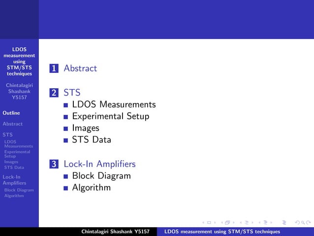 Presentation : STM/STS Techniques | PDF