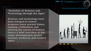 Science and technology Report firstyearm | PPTX