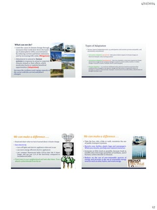STS-UNIT 4 CLIMATE CHANGE POWERPOINT PRESENTATION | PDF