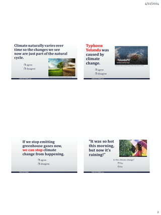 STS-UNIT 4 CLIMATE CHANGE POWERPOINT PRESENTATION | PDF