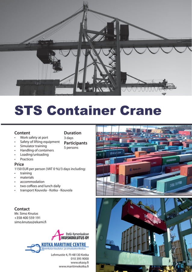 Sts container crane course | PDF
