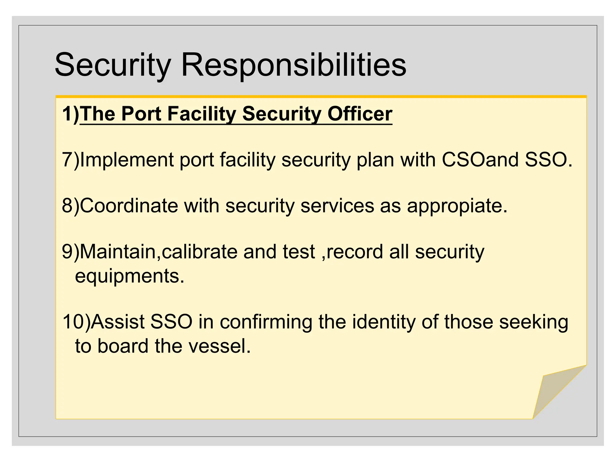 Security Training for Seafarers with designated Security duties | PPTX