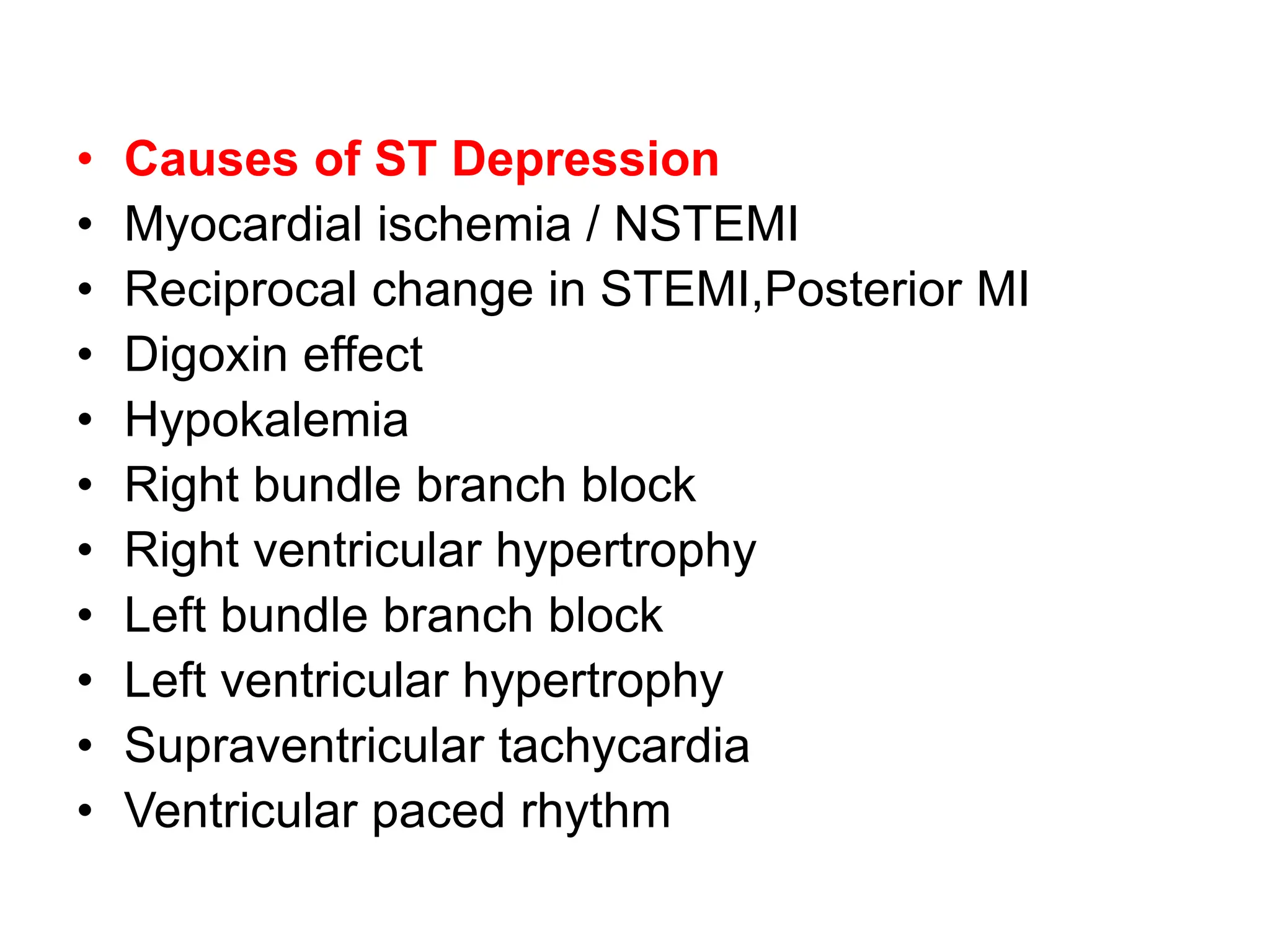 ST SEGMENT IN ECG,ST ELEVATION AND ST DEPRESSION | PPTX