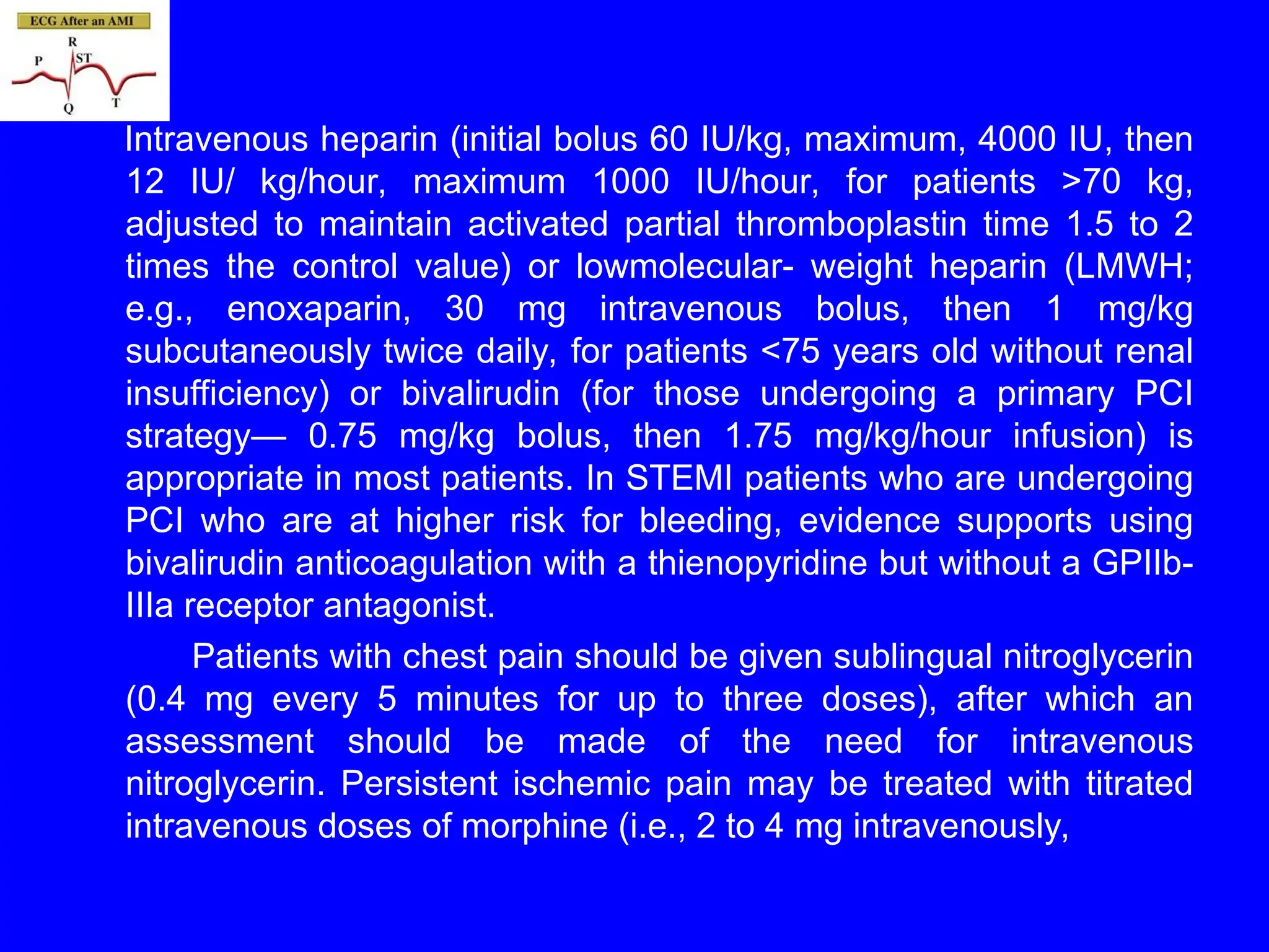 St Segment Elevation Acute Myocardial Infarction And Complications Of Myocardial Infarction